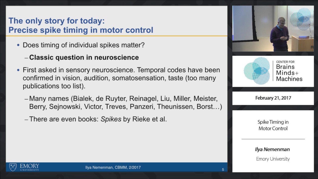 Spike Timing in Motor Control - The Mind Voyager